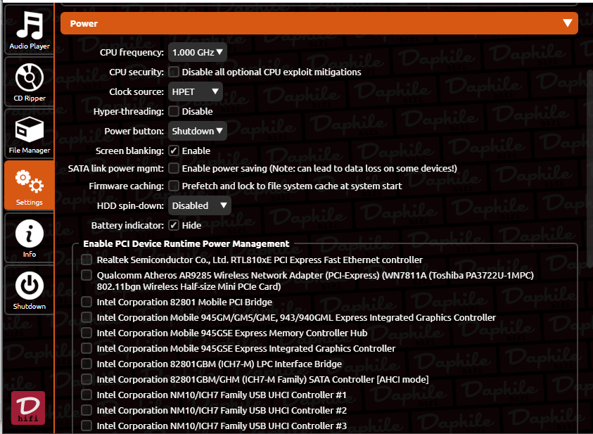 Linuxでつくる高音質PCオーディオ環境④〜 Daphile の細かな設定 - meotoblog